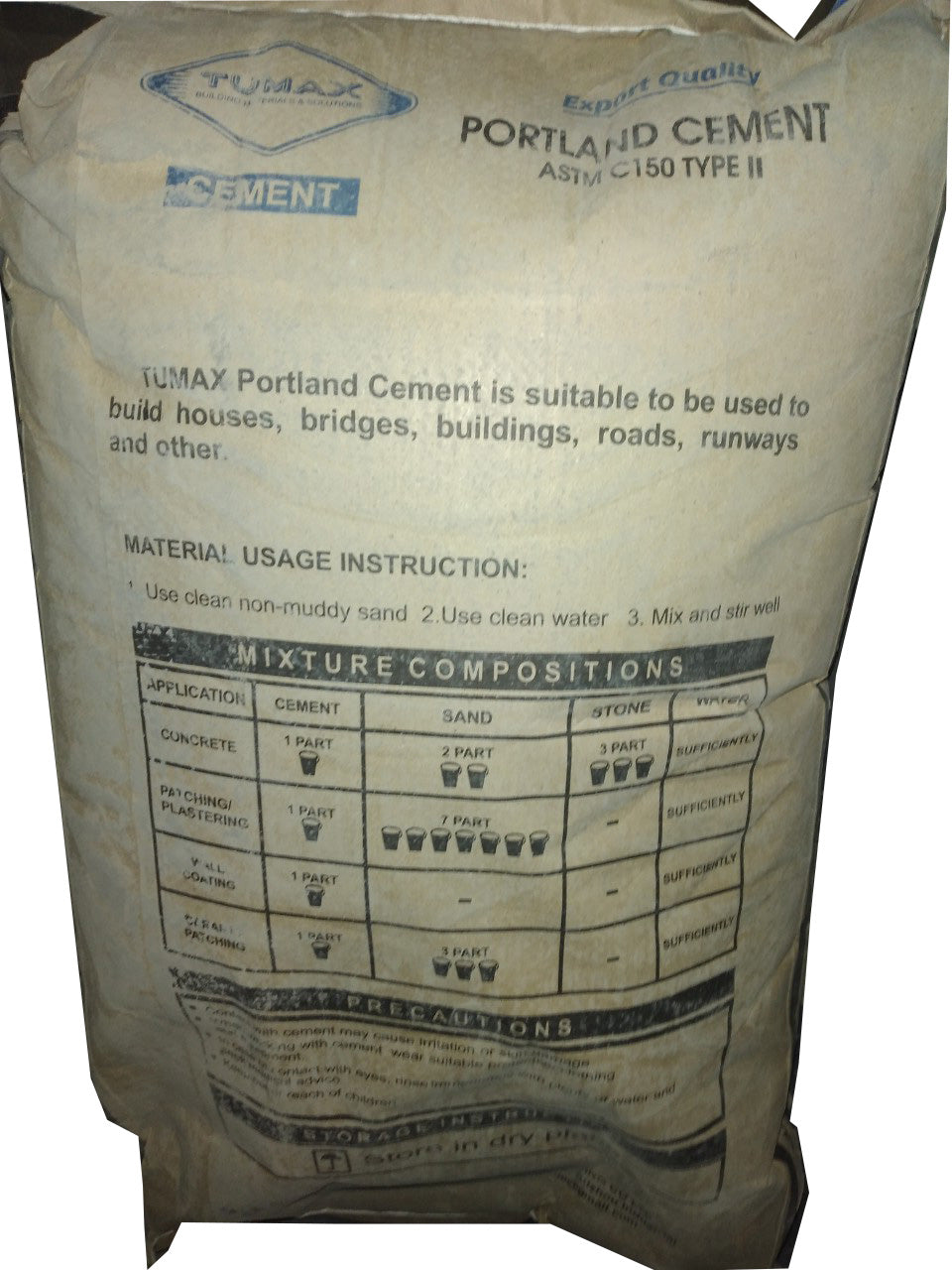 Tumax Portland Cement Type II 40kg/Bag – Teck Huat Enterprise Pte Ltd