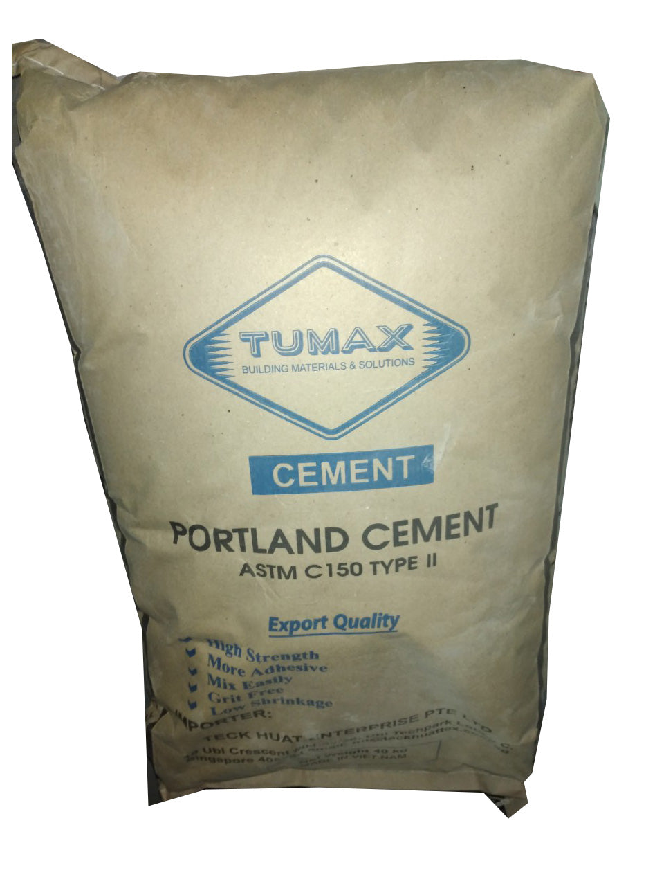 Tumax Portland Cement Type II 40kg/Bag – Teck Huat Enterprise Pte Ltd